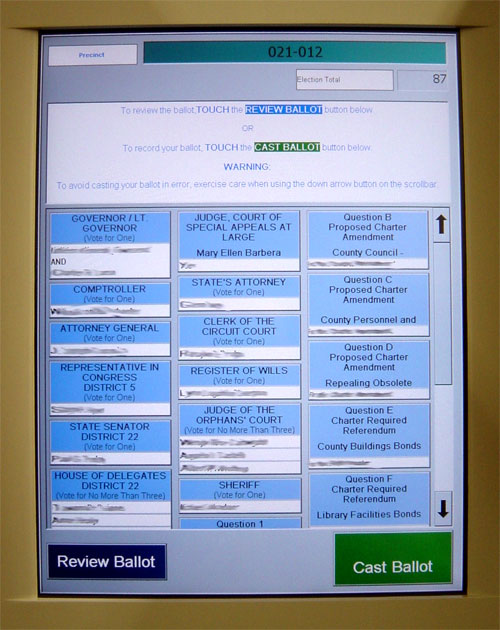 The Hart Voting System: Informal Usability Comments